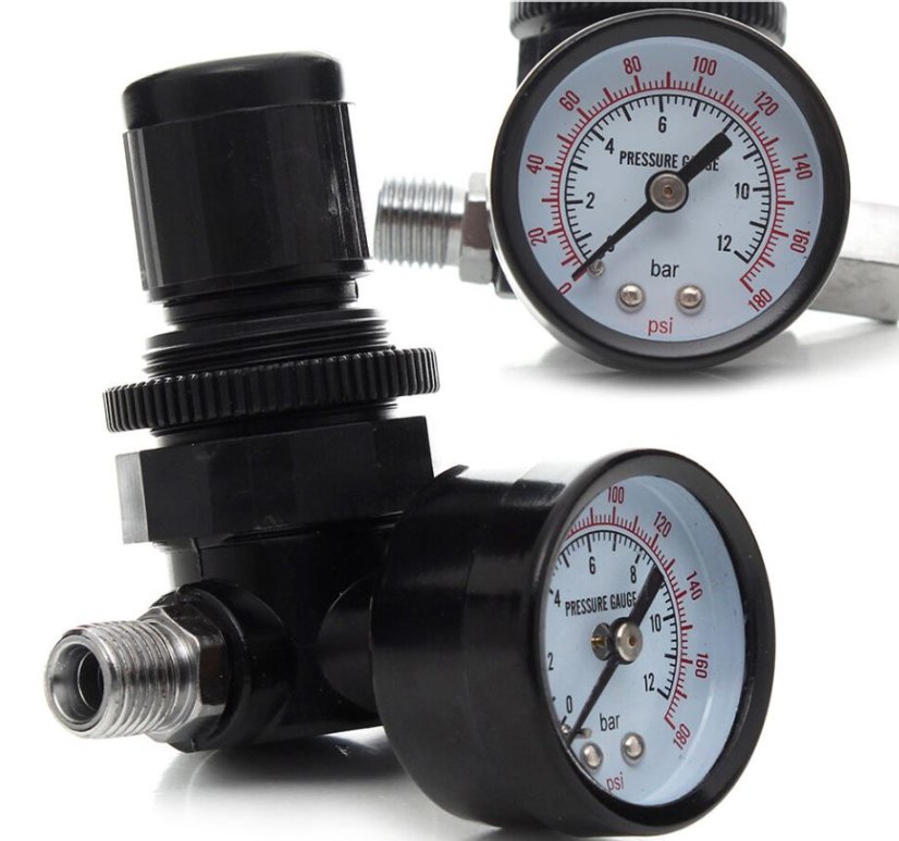 Regulator tlaka z manometrom 1/4" TA130 - Foxigy.si