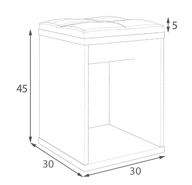 Tabure Modern elegance Black - Foxigy.hr