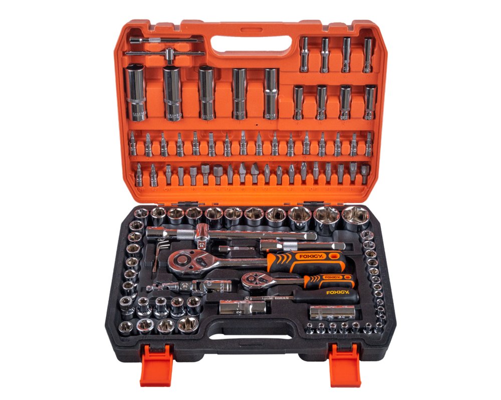Set Gola 1/2",1/4" 108 buc chei tubulare Crv - Foxigy.ro